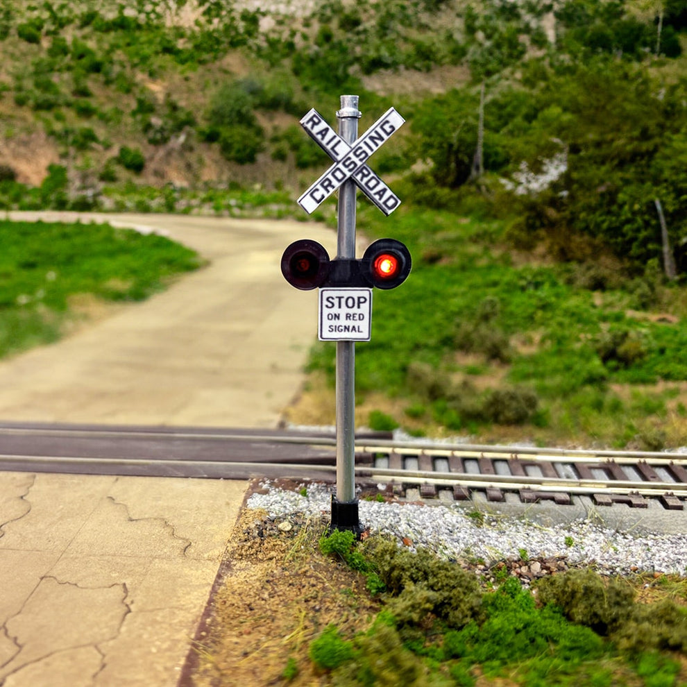 HO Scale Railroad Crossing Kit for model train layouts – Dwarvin ...