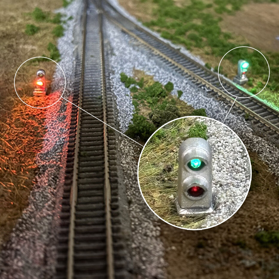 HO Turnout Indicator using Dwarf Signals on Train Layout – Dwarvin ...